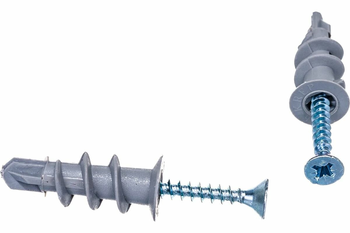 Анкер дюбель Tech-Krep DRIVA NYLON с шурупом 4 шт - пакет 102947