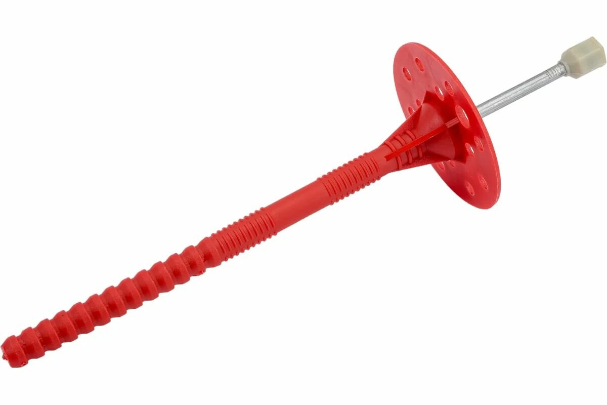 Дюбель для теплоизоляции с металлическим гвоздём с термоголовкой 10х160, 250шт Tech-Krep 130104