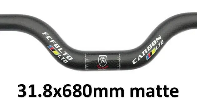 Карбоновый руль BMX FCFB ласточка 25,4/31,8 мм матовый matte