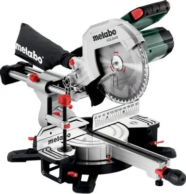 Торцовочная пила Metabo KGS 254 M [1450 Вт, обороты max - 4500 об/мин, диск - 254 мм, 16.3 кг]