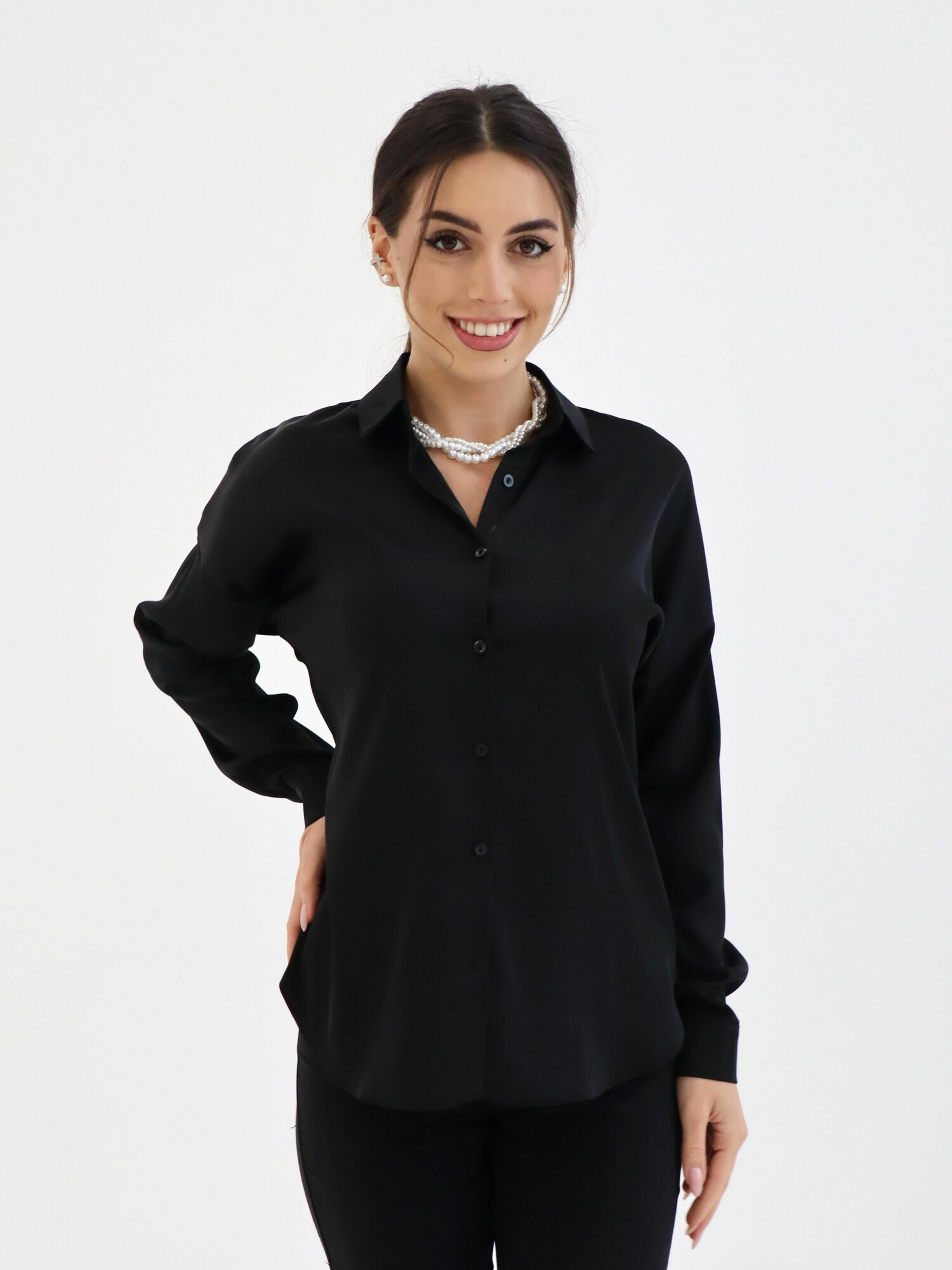 Рубашка атласная