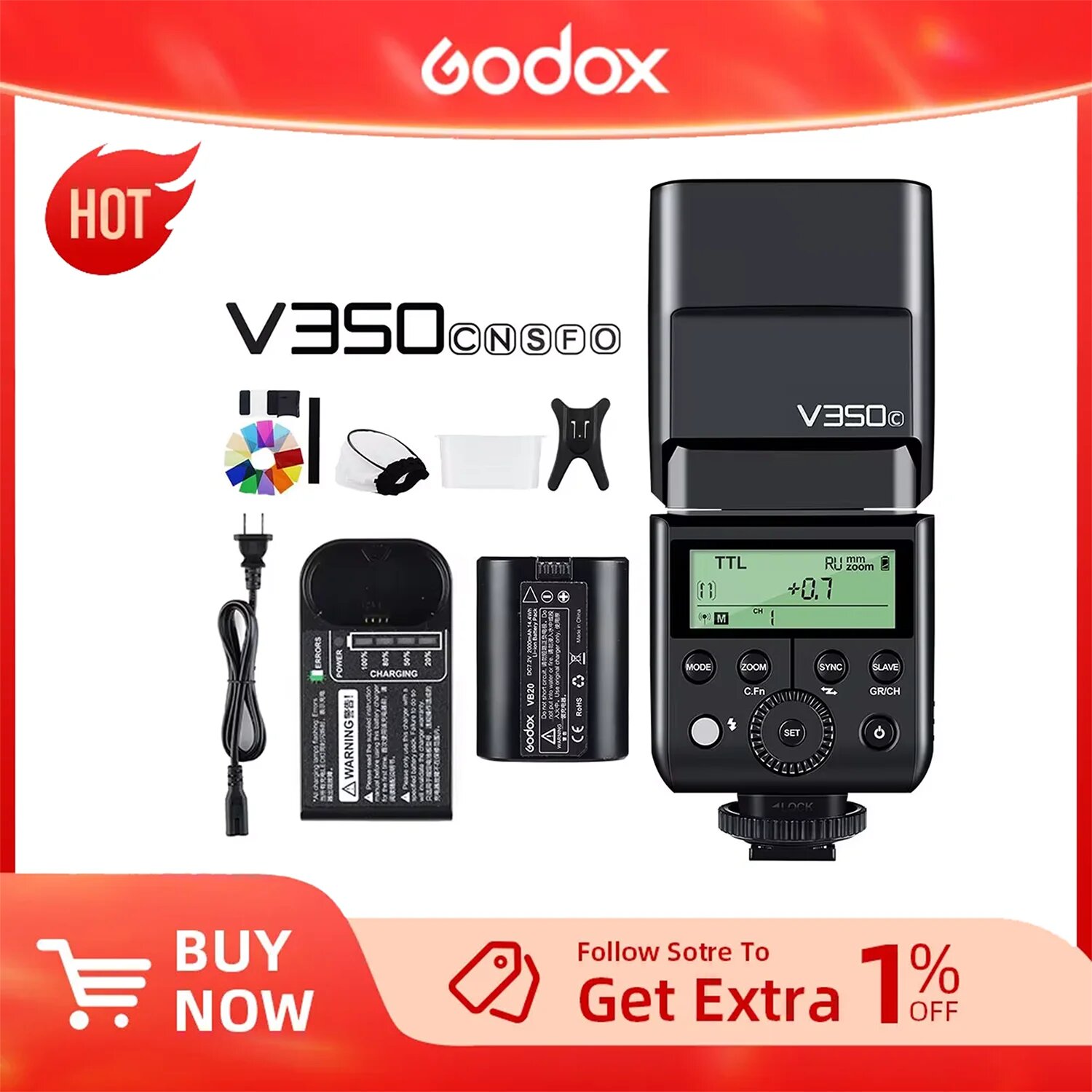 Godox V350 TTL вспышка для Canon for Canon