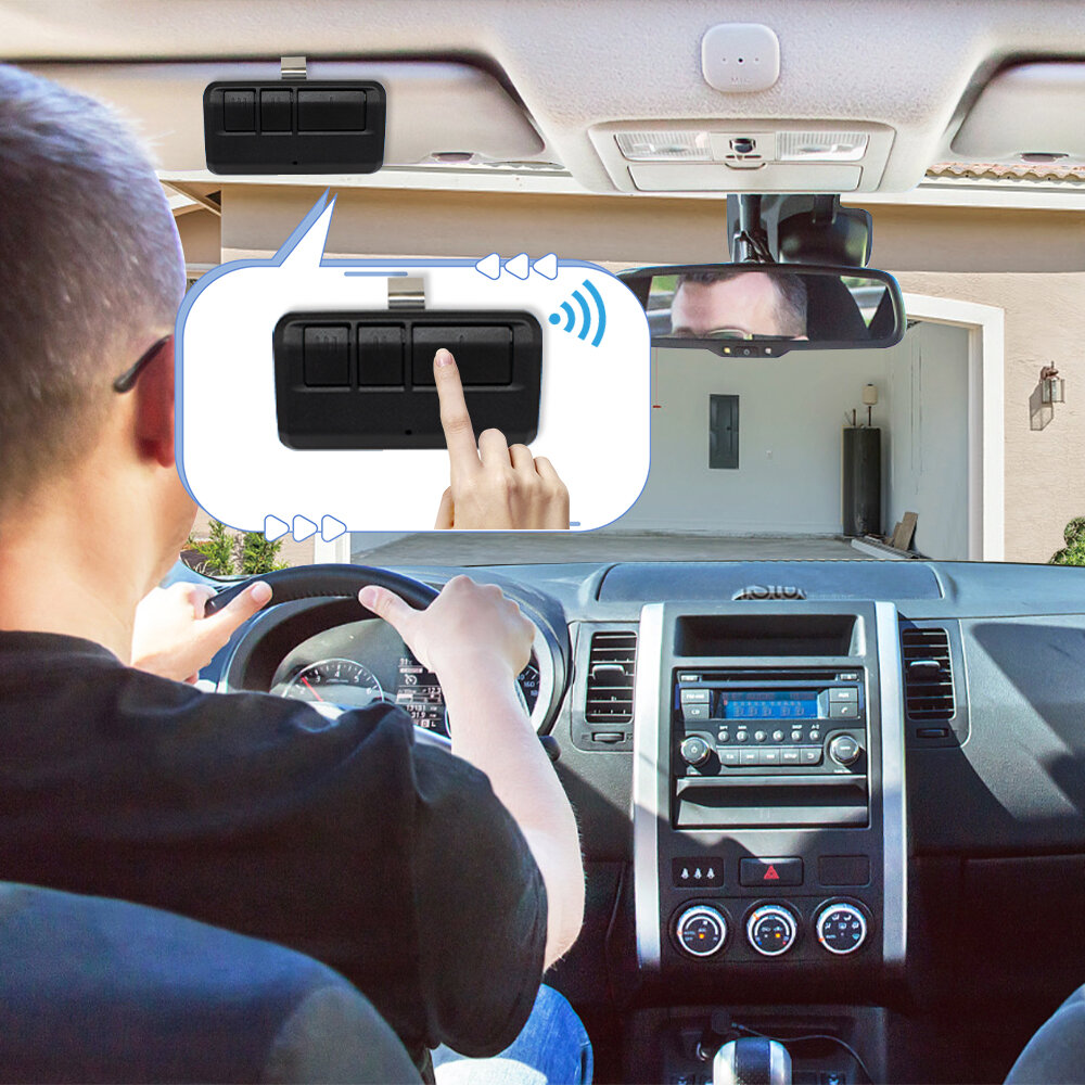 1шт/упаковка 3в1 (280-868 МГц) пульт дистанционного управления гаражными воротами, карбоновый брелок для ключей, универсальный открыватель дверей