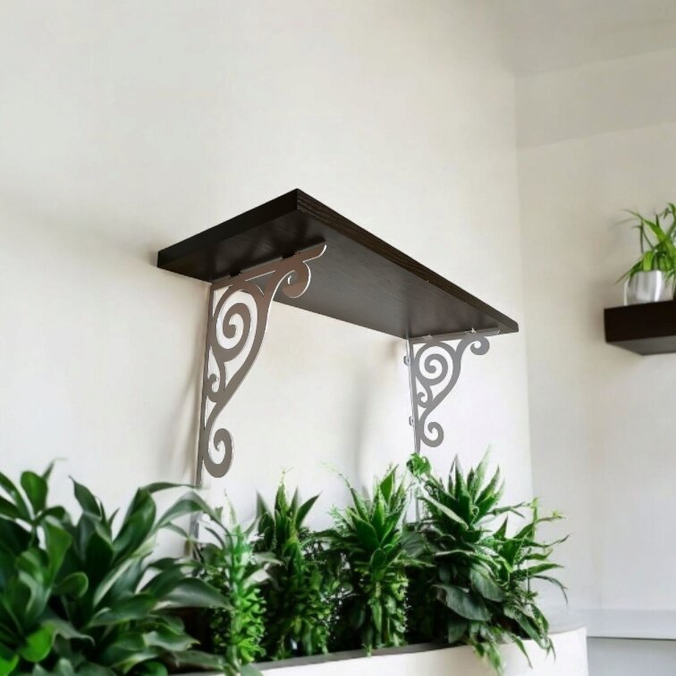 Уголок для полок декоративный полкодержатель Волна