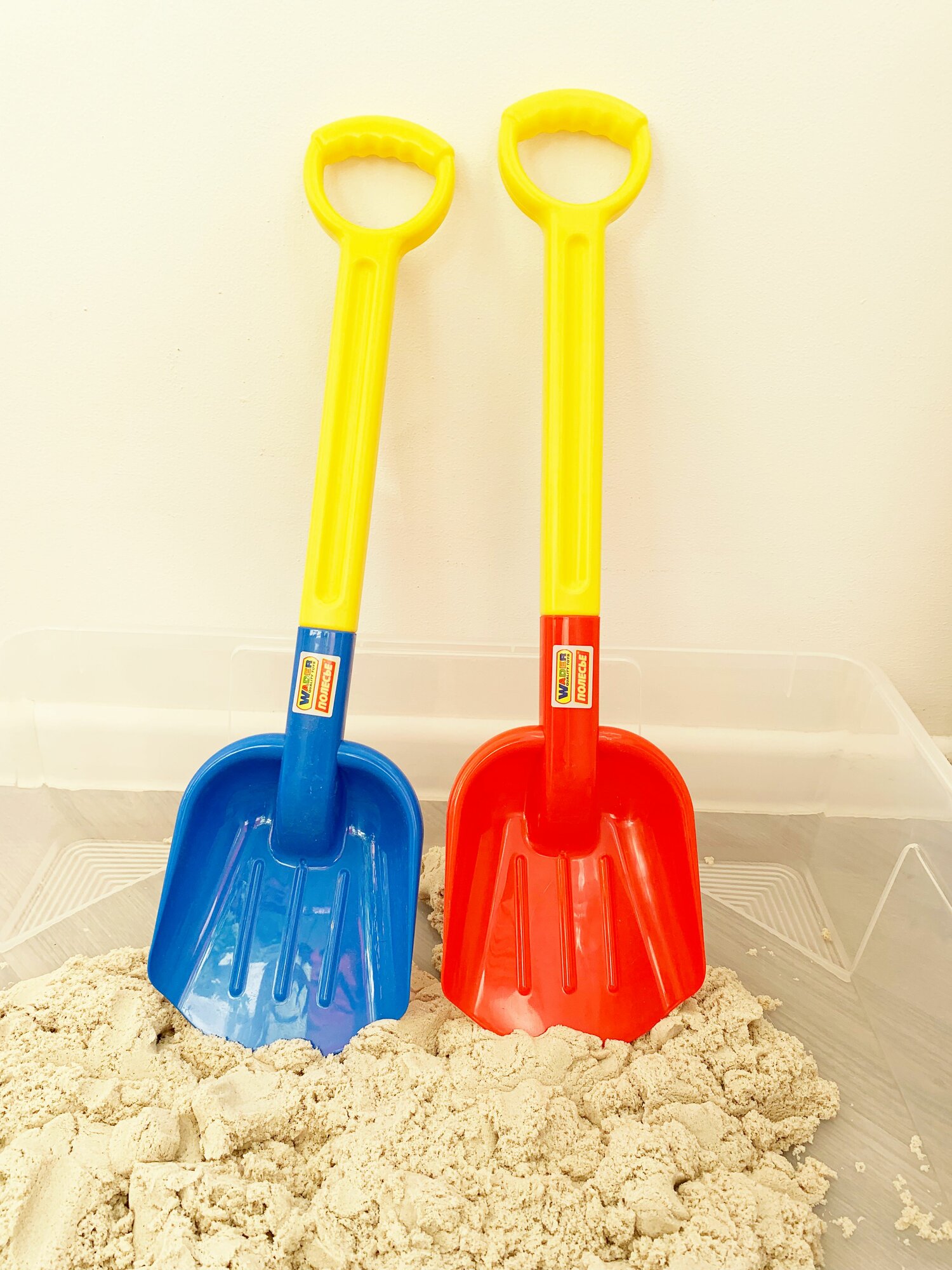 Набор 2 шт. пластмассовая лопата 53 см с объемной ручкой / Полесье