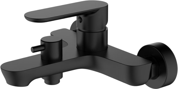 Смеситель для ванны с душем Cezares Stylus STYLUS-VD-NOP, матовый черный