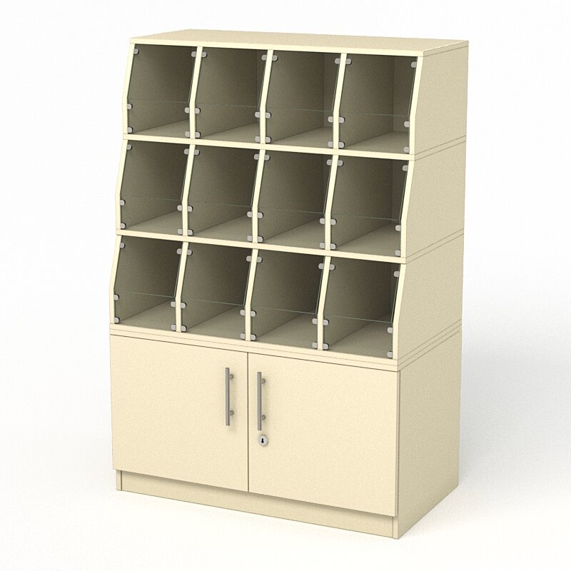 Стеллаж для конфет, орехов, сухофруктов "орешек" №1, Крем Вайс