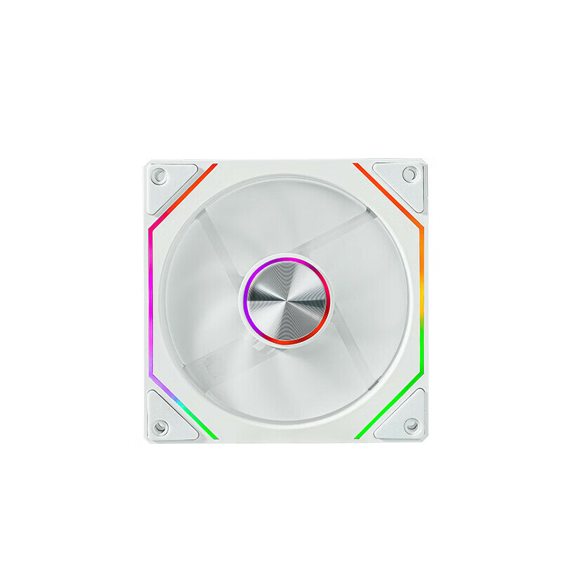 Вентилятор Taiyou Phantom White Prism ARGB синхронизация, управление температурой PWM, тихий 12 см для корпуса