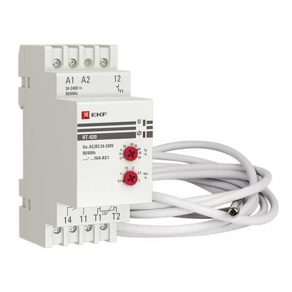 EKF PROxima Реле температуры RT-820 (-5.+40 С), RT-820