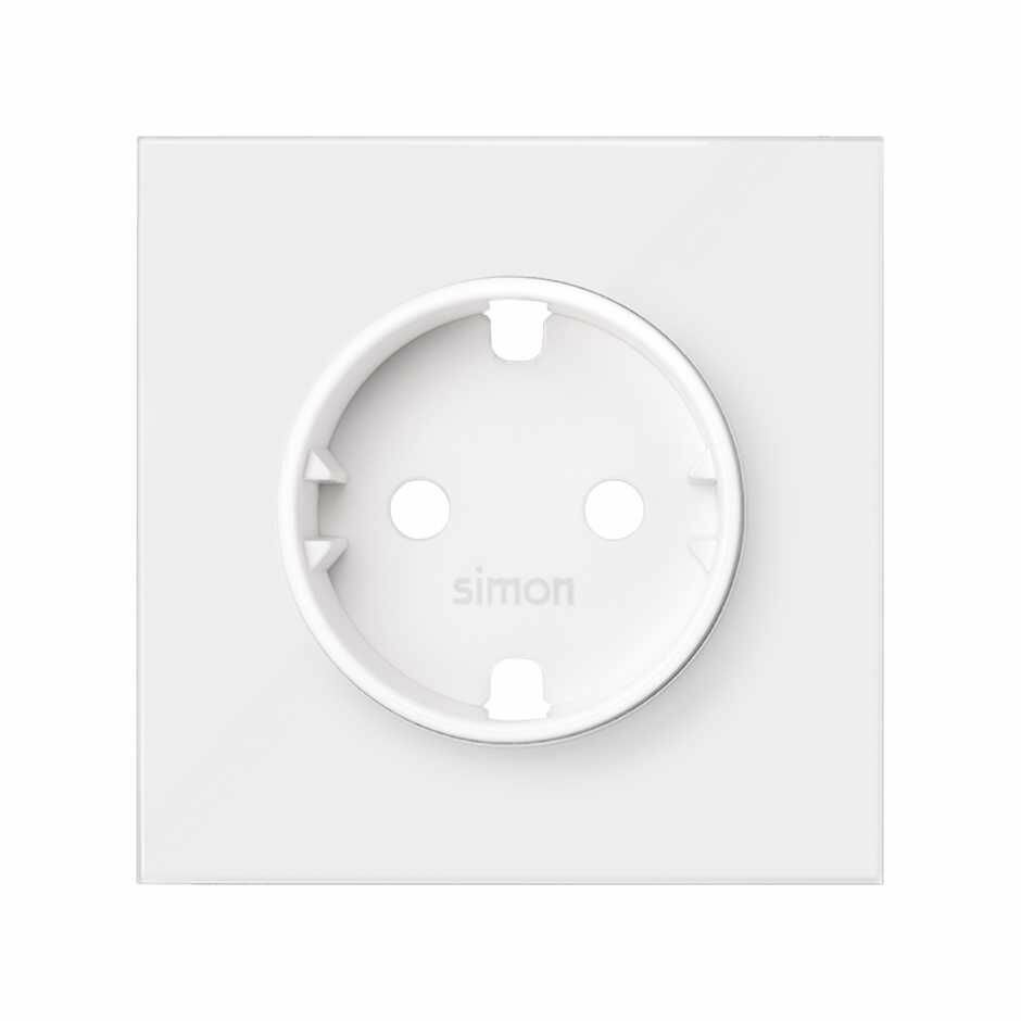 Simon 100 Белый матовый Накладка розетки Schuko, 10000041-230