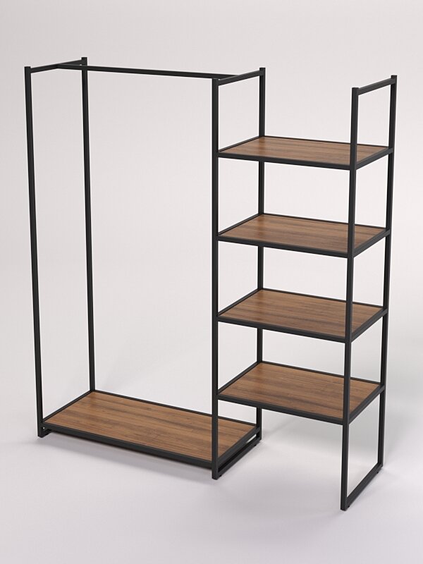 Стеллаж "Стронг" №31 в стиле лофт, Орех. Производитель товара - компания Westcom.