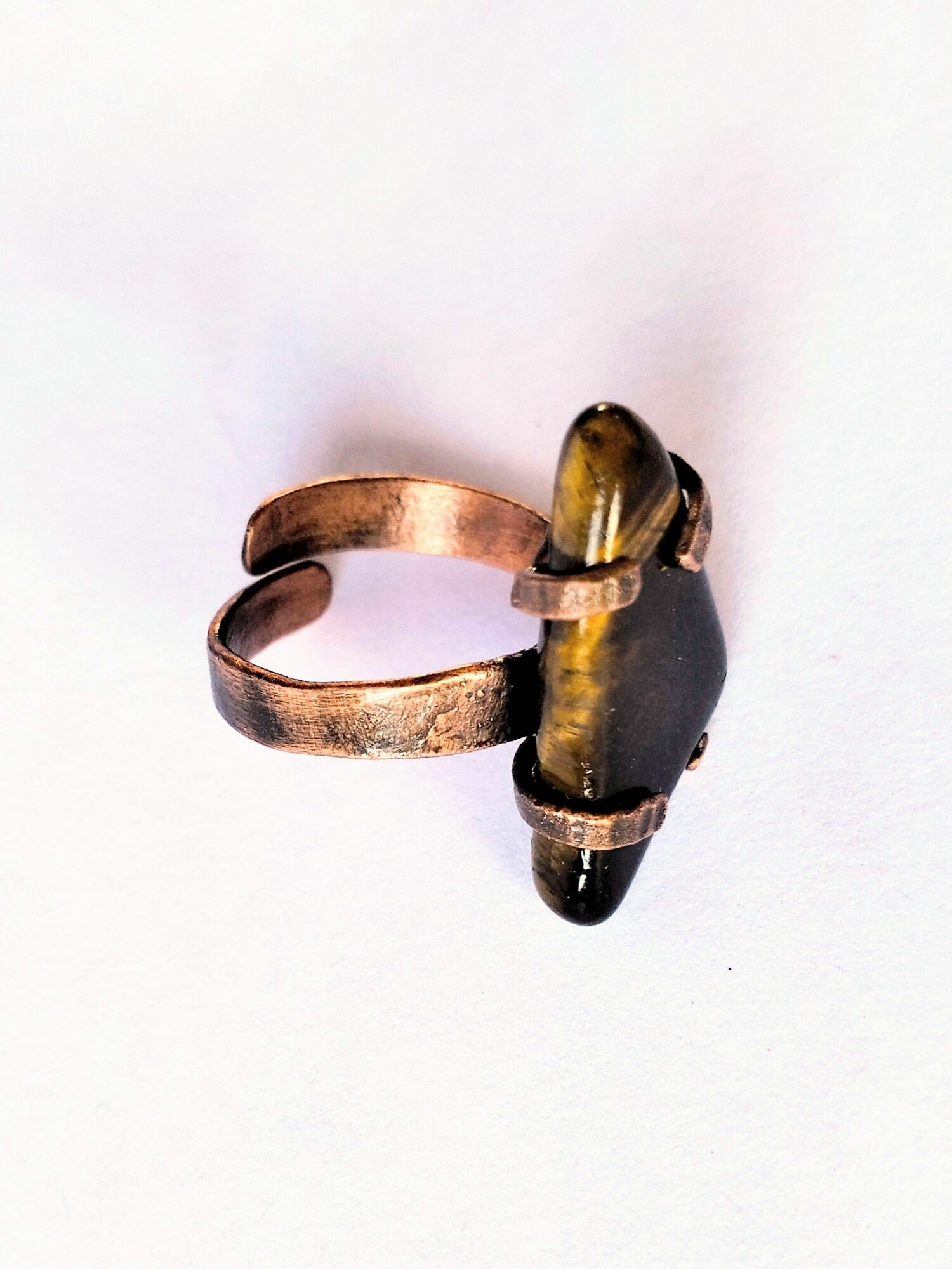 Кольцо, тигровый глаз