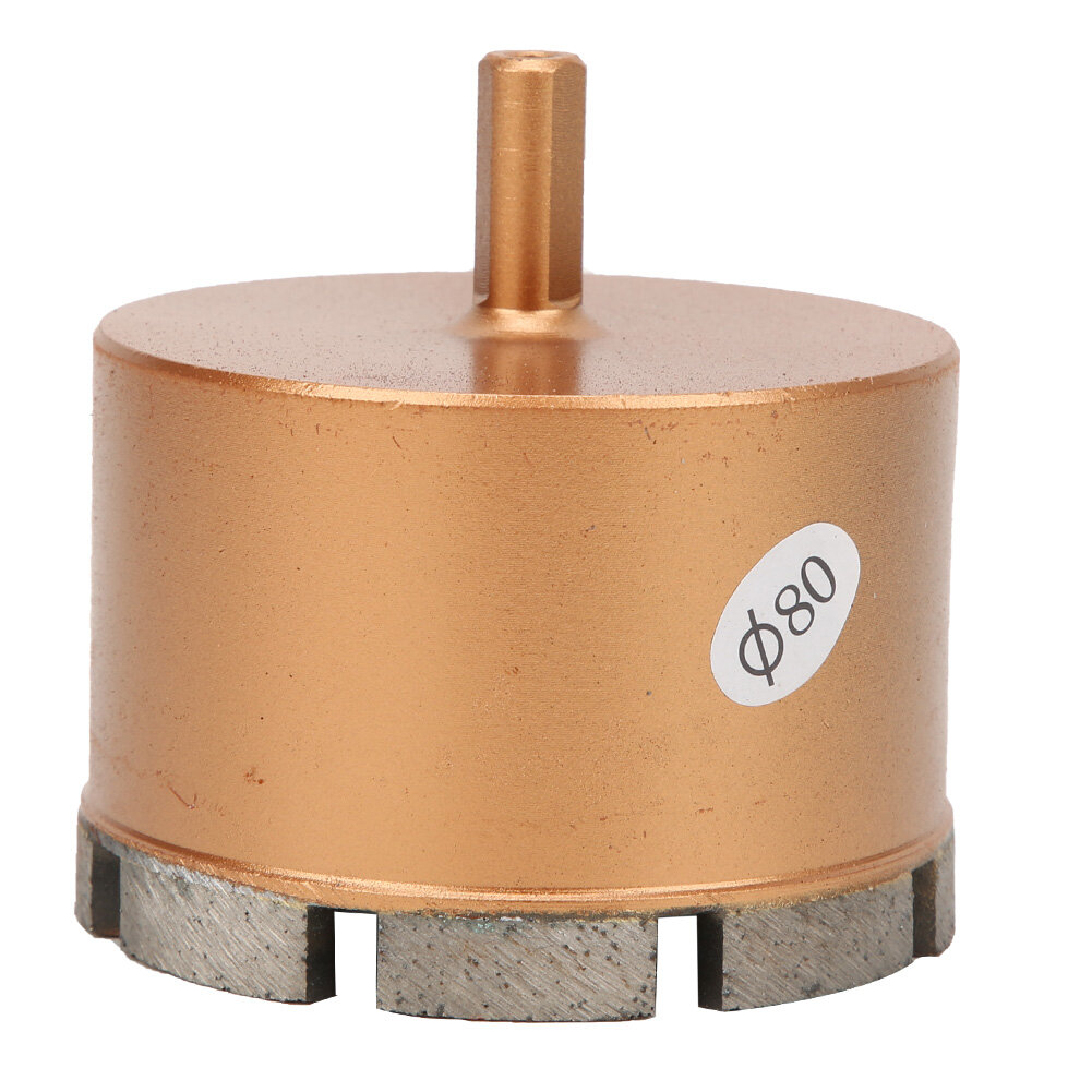 Алмазное сверло 80 мм, инструмент для резки мрамора, гранита, плитки, бетона, стекла, влажной и сухой резки