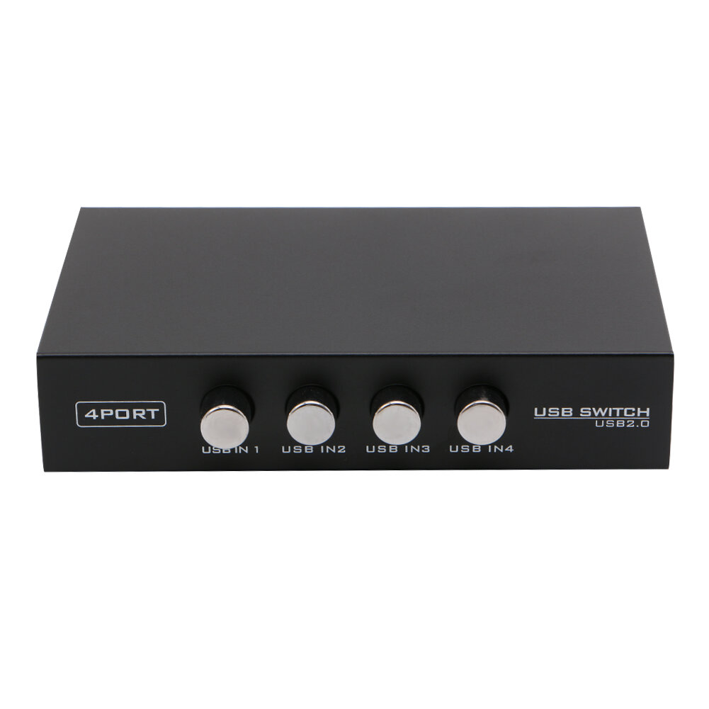 USB-Устройство общего доступа к Принтеру, Устройство Общего доступа к Принтеру 4 в 1, 4-Портовый Разветвитель с Ручным Переключением KVM, Концентратор-Конвертер