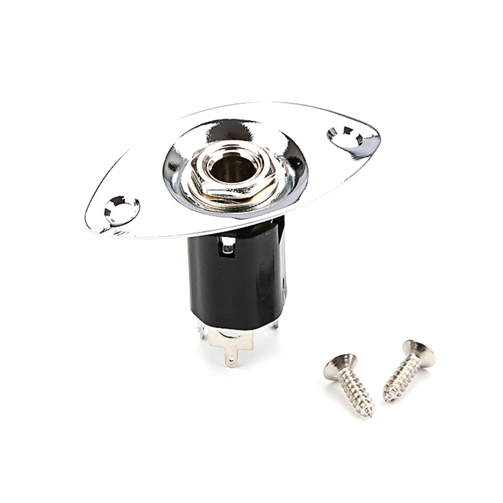 Выходные Гнезда для Электрогитары Штепсельная Вилка Овальный Выход Входные Гнезда Пластинчатая Розетка