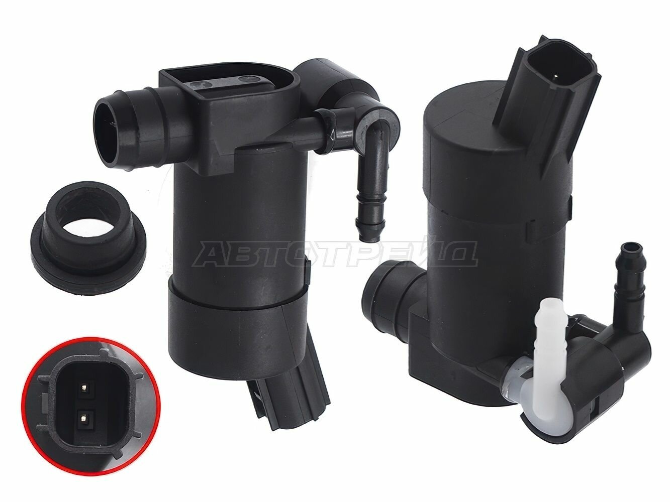 Мотор омывателя лобового стекла, выхода для Форд Екоспорт, Фиеста, Фокус, Куга, Мондео арт ST1355124 SAT