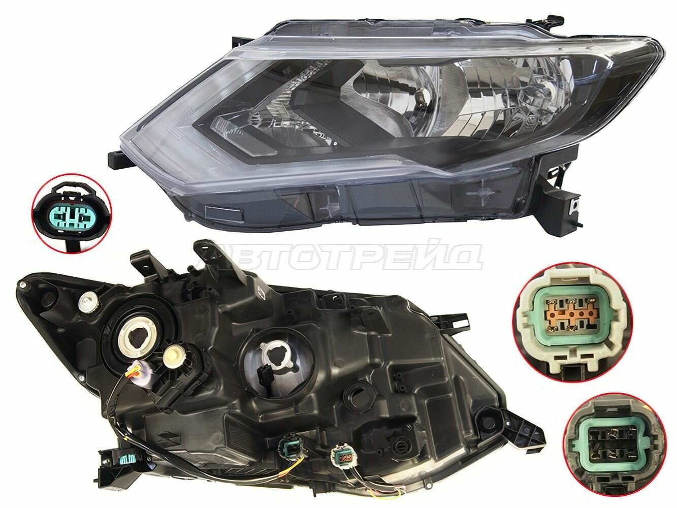 Фара левая для Ниссан ИксТрейл арт ST11511T1L SAT