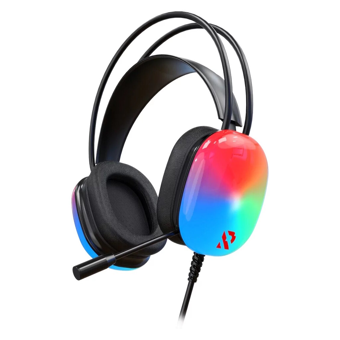 Гарнитура полноразмерная Игровая SmartBuy VAULT, 50мм динамики, RGB-подсветка, черная (SBHG-9770)