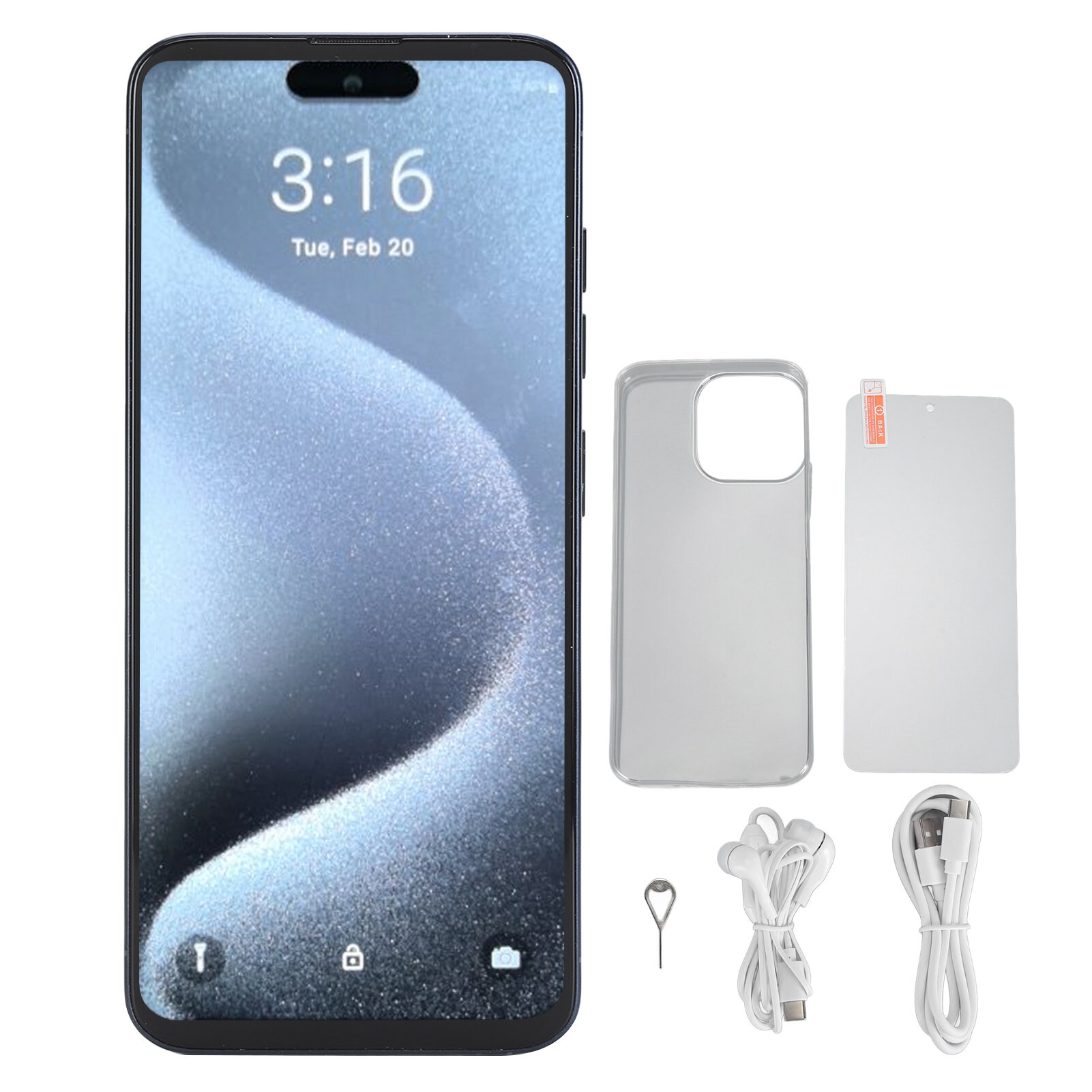 Смартфон I15 Pro Max: 6.79дюймовый HDэкран 1440x3200 , 4G, 8 ГБ ОЗУ, 128 ГБ ПЗУ, камеры 8 Мп и 32 Мп