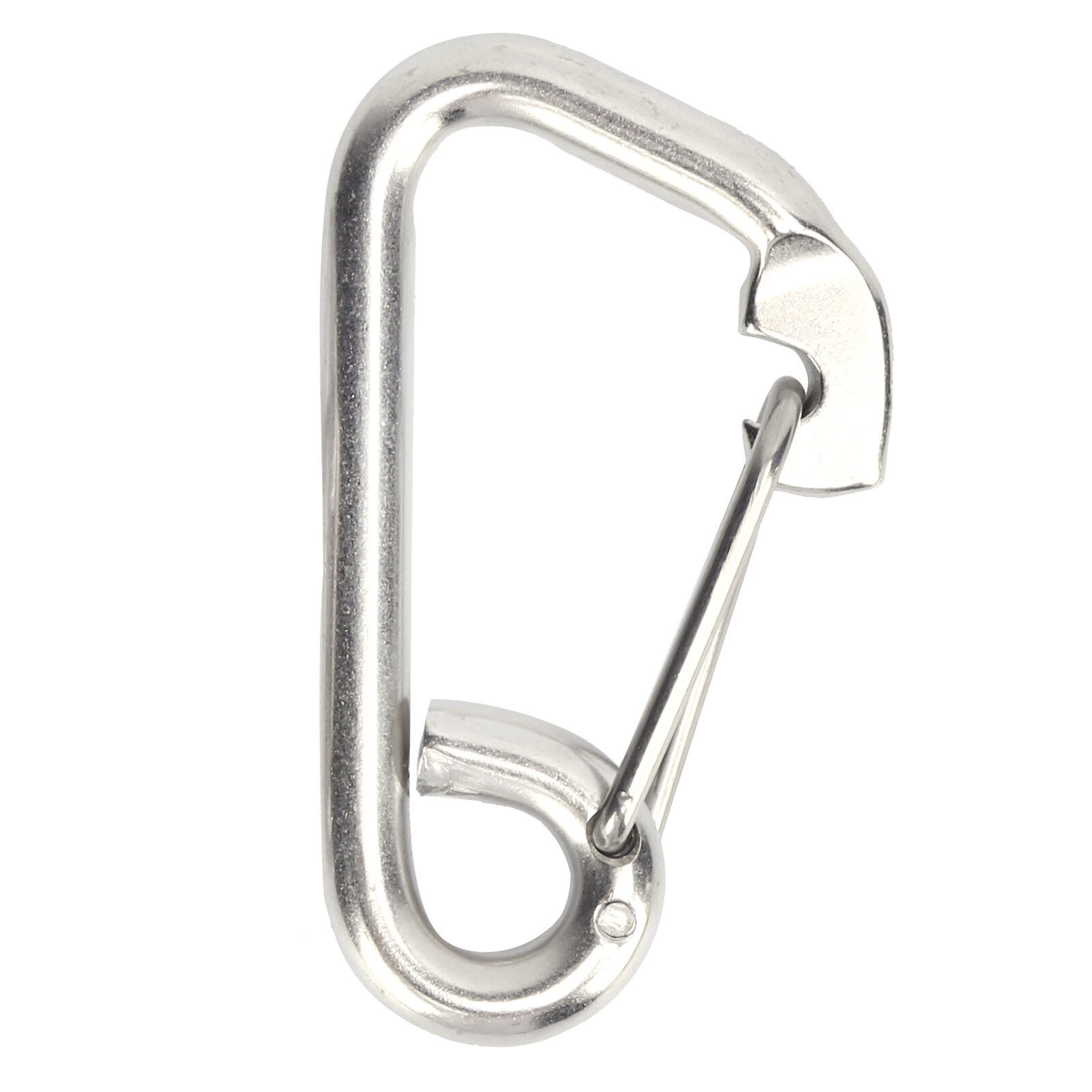 Предохранительный крюк из нержавеющей стали, кованый, простой, антикоррозийный, с прочной пружинной защелкой (100 мм)