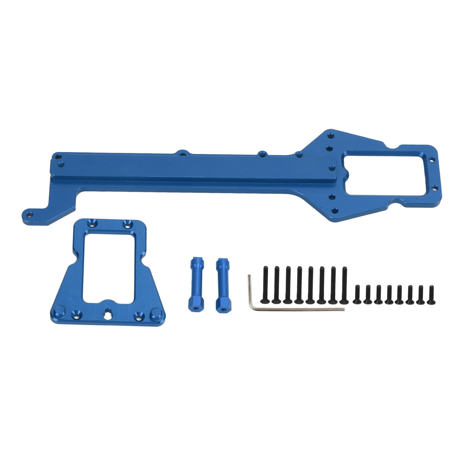 RC сплава верхний шасси замена высокой прочности изысканная верхняя панель шасси для Traxxas latrax teton 1/18 RC Car Blue
