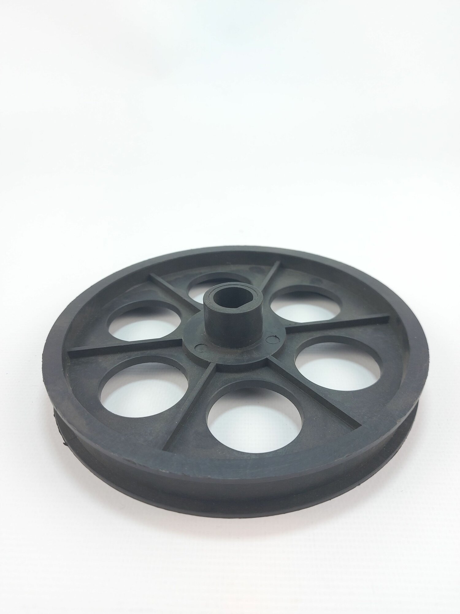 Шкив ведомый бетономешалки Энтузиаст D17x15 мм скос, D162 мм