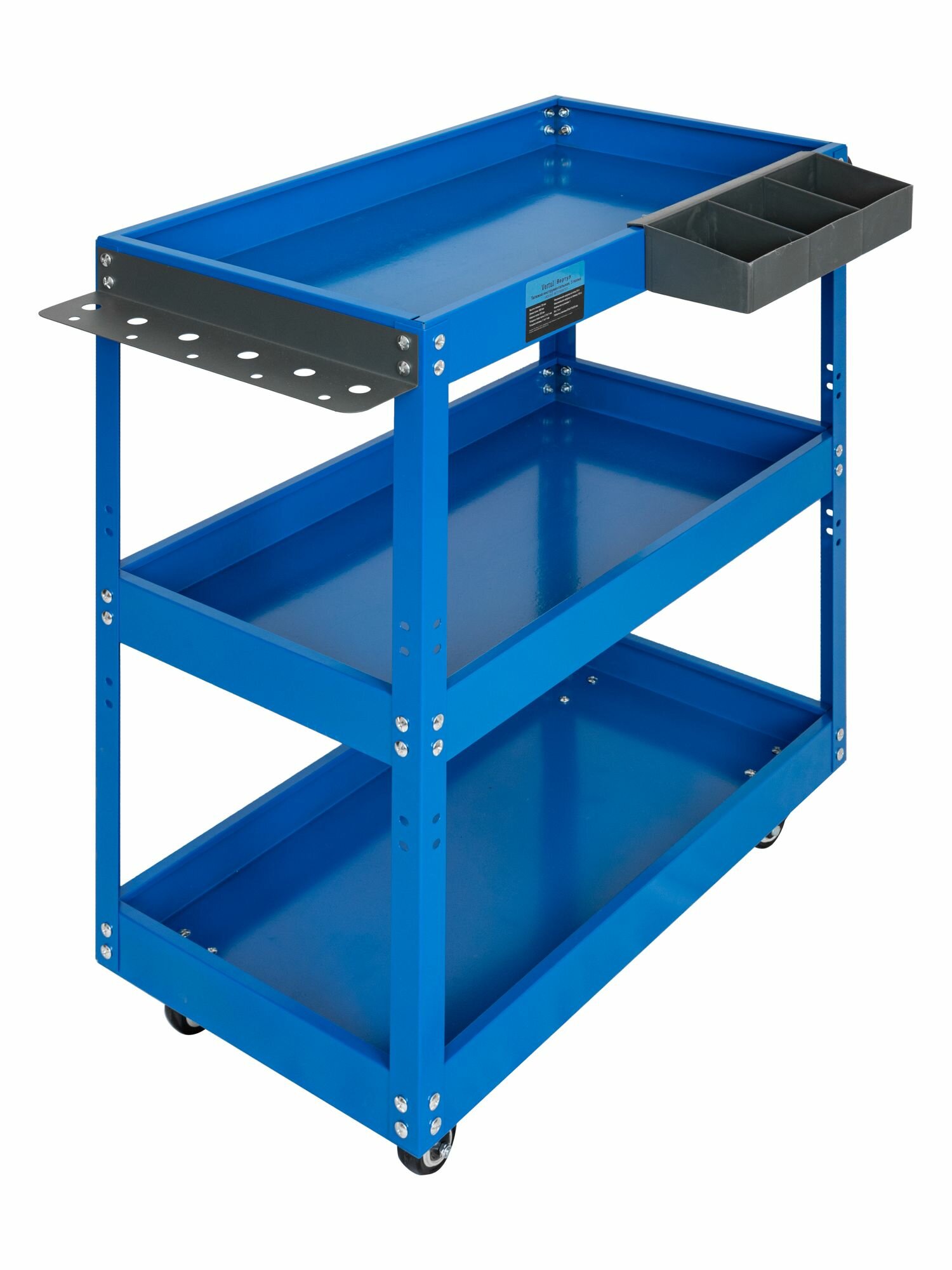 Тележка инструментальная открытая 3 полки (705х360х750 мм)