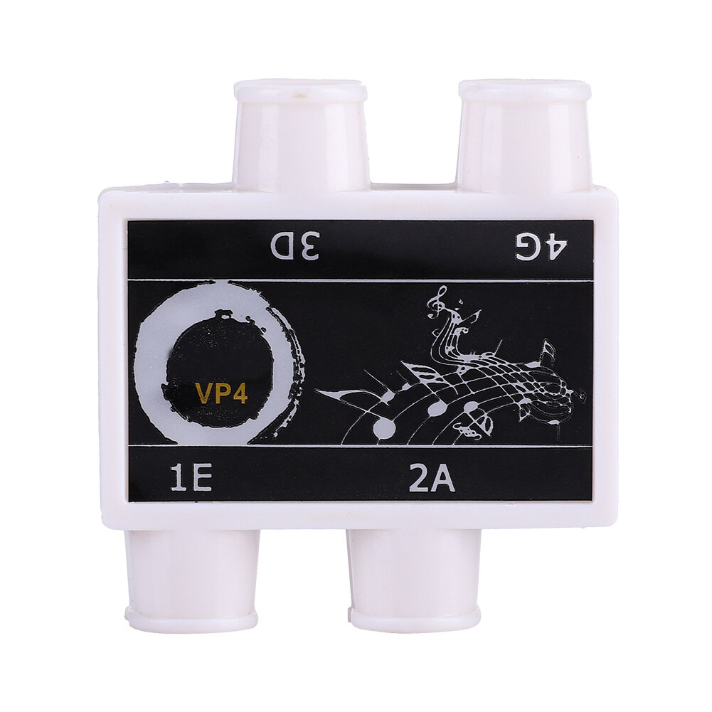 Тюнер для укулеле, 4-тональный прочный пластиковый тюнер для укулеле E A D G, аксессуар для укулеле с защитным чехлом для легкой настройки