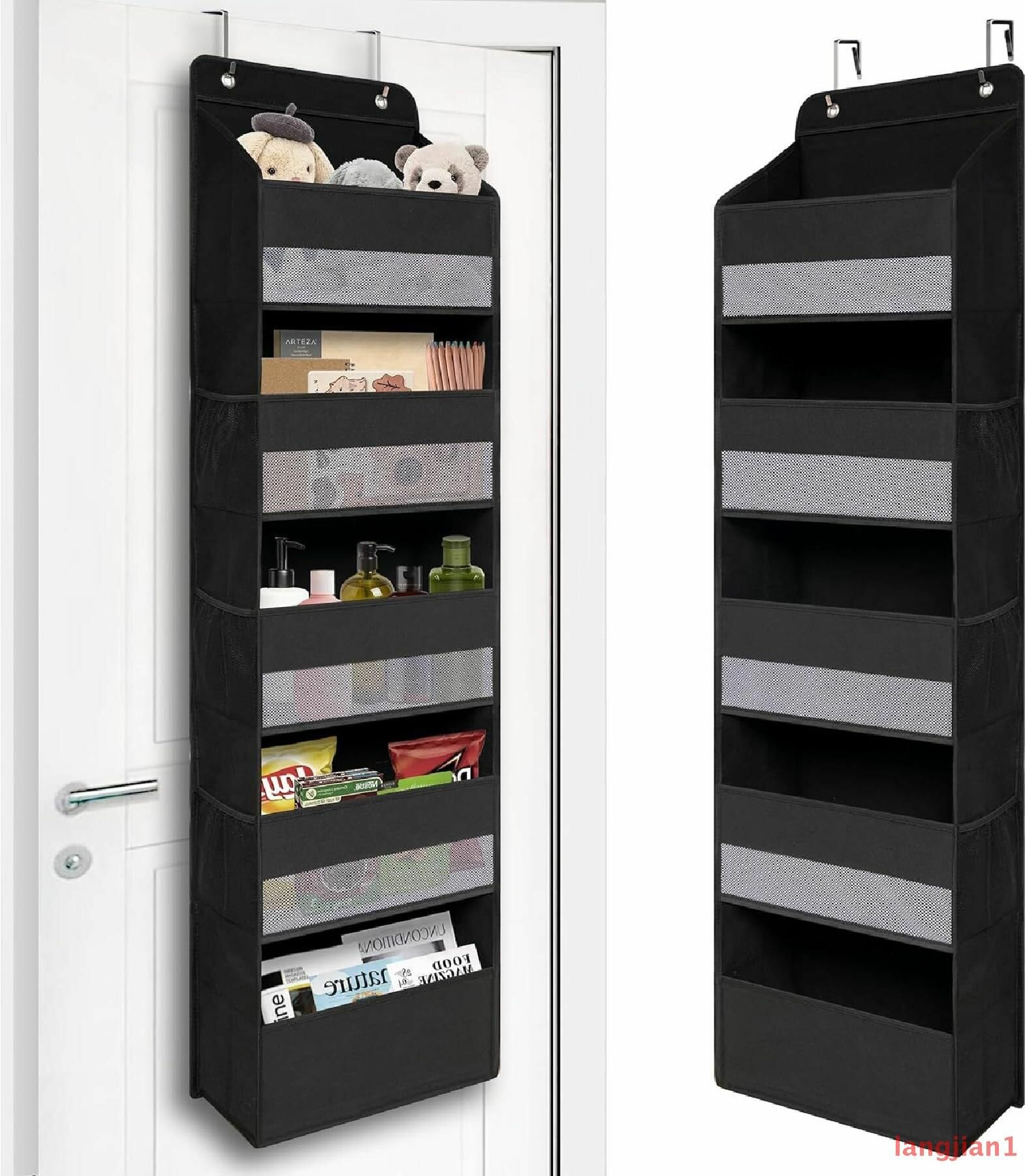 Подвесной органайзер для хранения сумок и аксессуаров, С 5 карманами большой вместимости