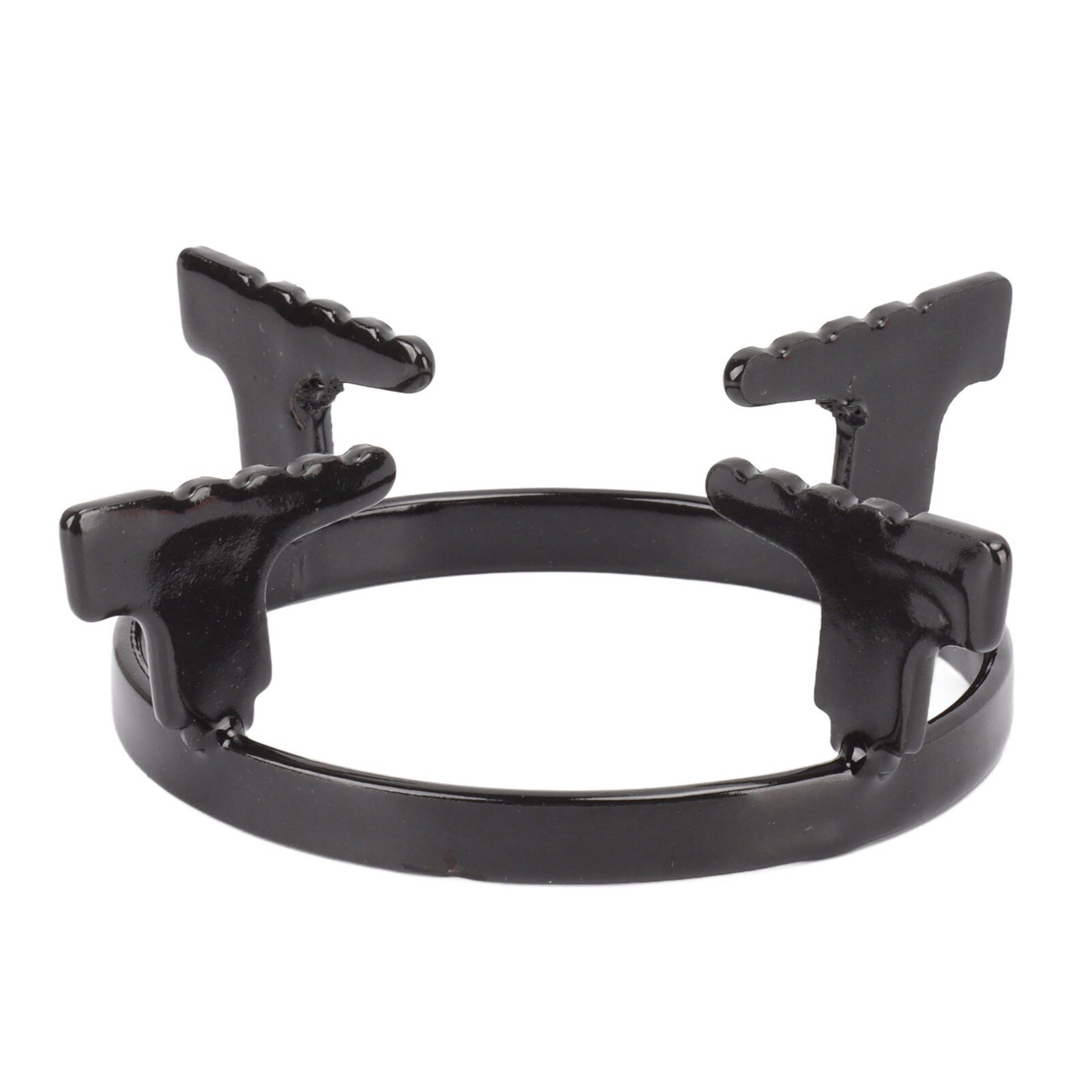 Чугунная подставка для вока с защитой от ржавчины, портативная подставка для вока с газовой плитой для кухни, прочный держатель для вока с нескользящими ножками