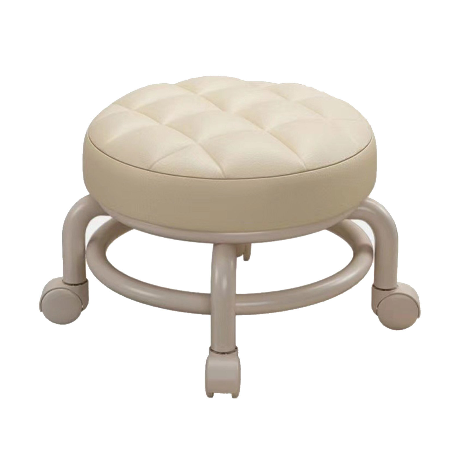 Низкий кастрюля удобный тяжелый прочный 360 -градусный вращающийся многофункциональный круглый стул с колесами