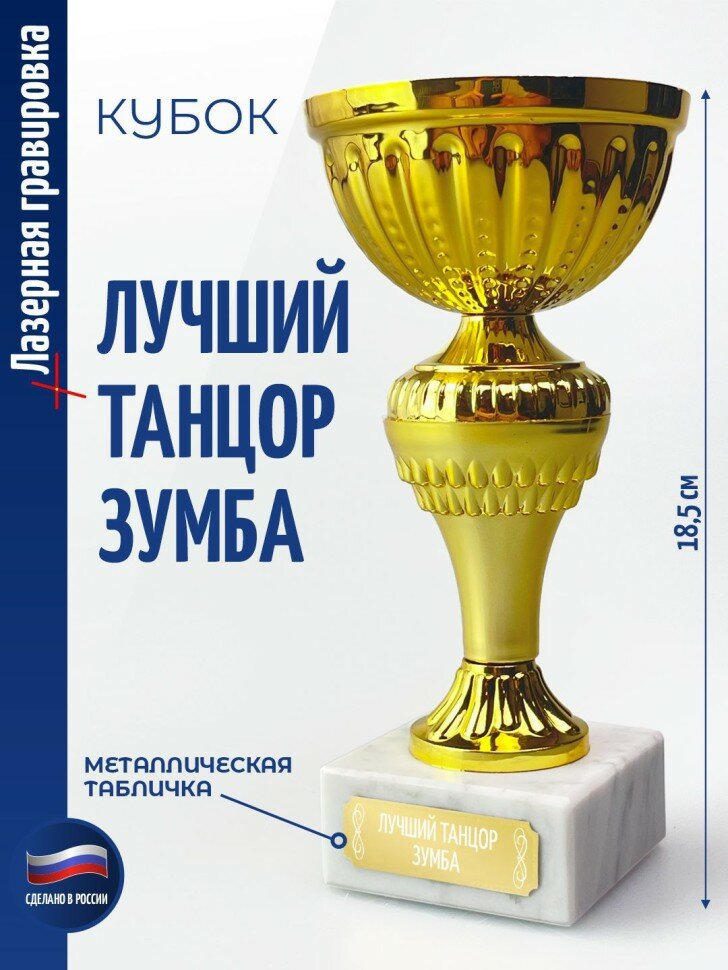 Кубок "Лучший танцор зумба" (18,4 см)