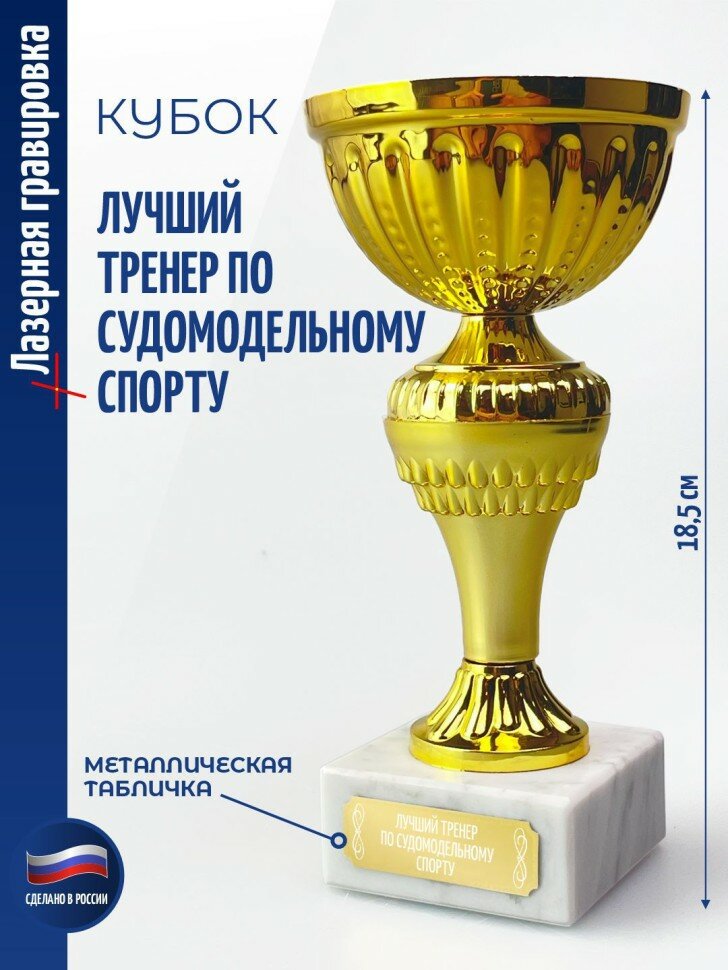 Кубок "Лучший тренер по судомодельному спорту" (18,4 см)