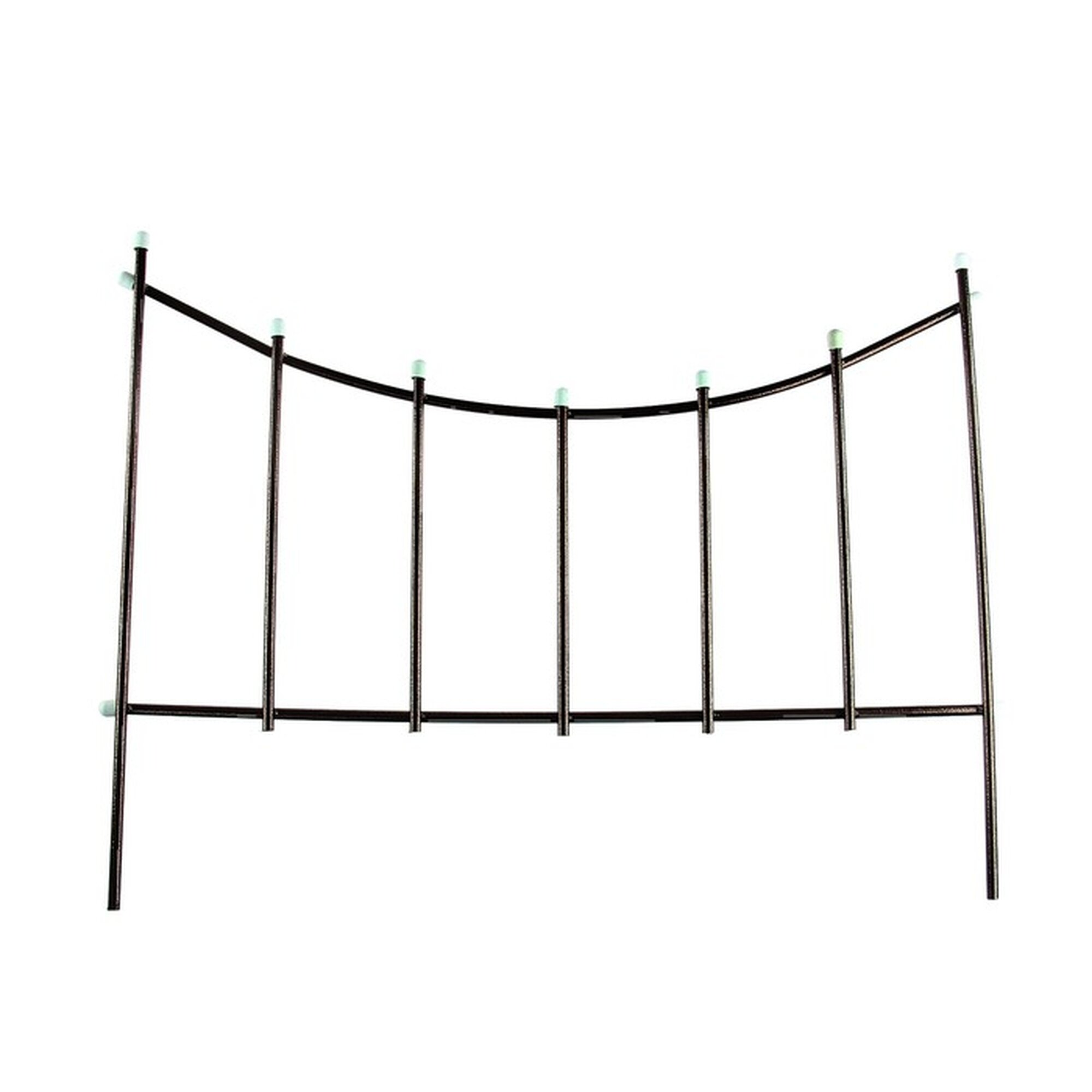 Ограждение декоративное, 60×410 см, 5 секций, металл, бронзовое, «Горизонталь»