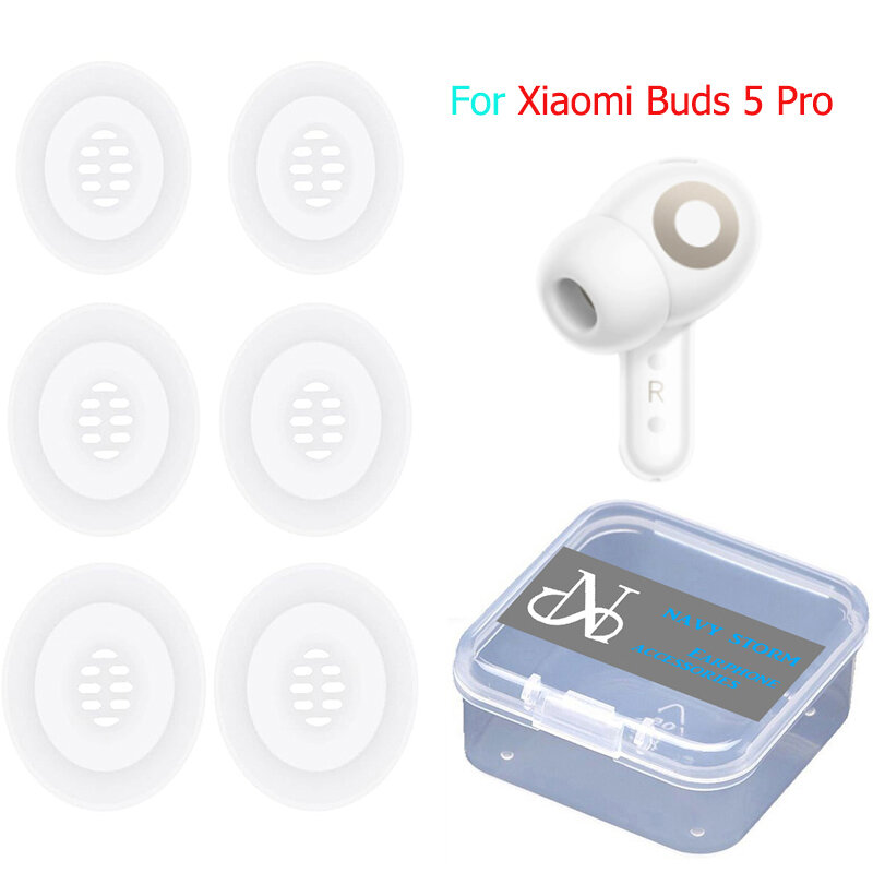 Амбушюры для наушников Xiaomi Buds 5 Pro Высококачественная пылезащитная сетка (3 пары)