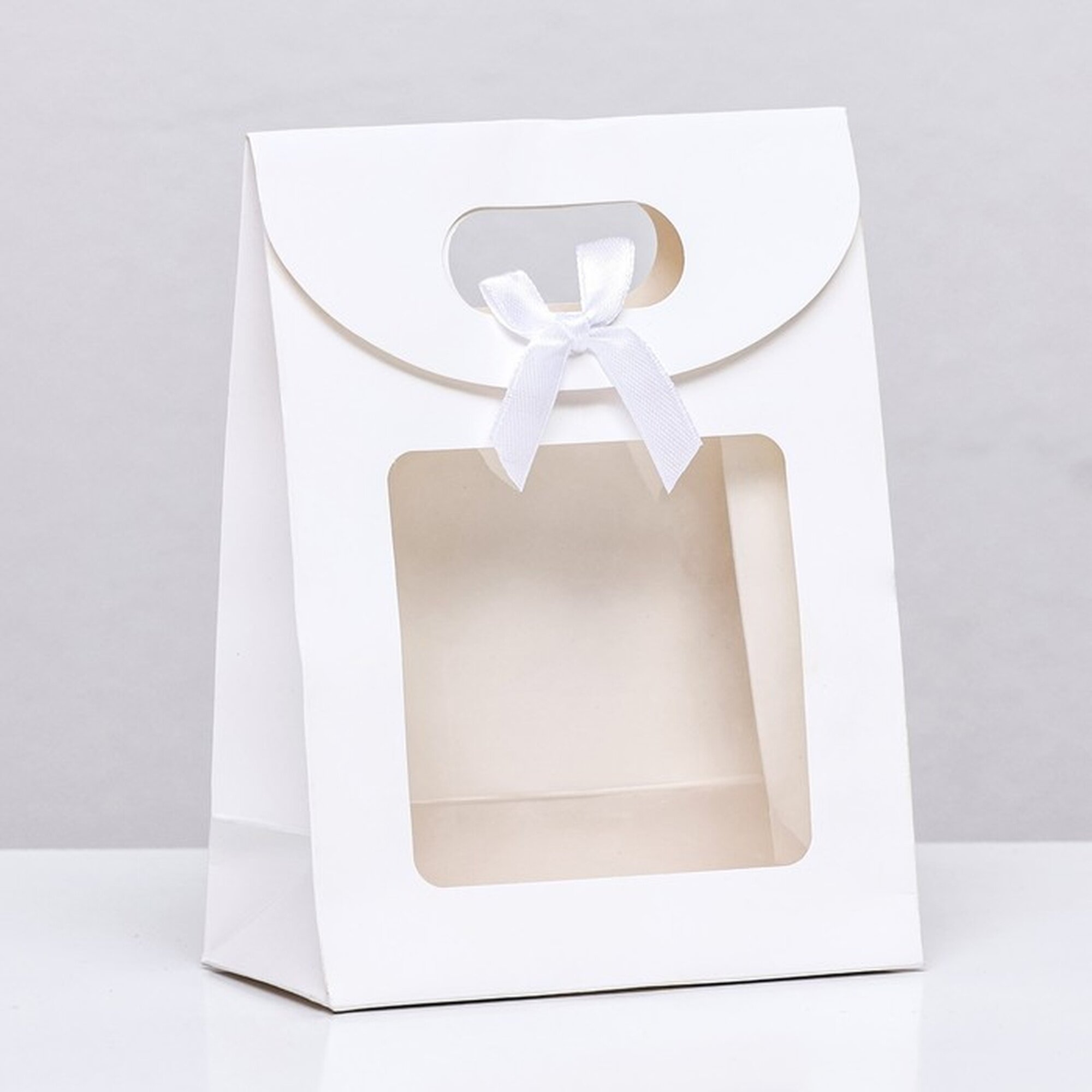 Подарочный пакет Upak Land, ПВХ, картон, текстиль, пластик, 16x12x6 см