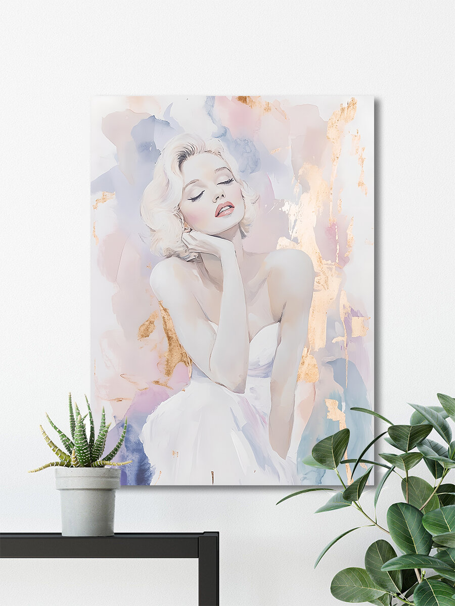 Картина дизайнерская / вертикальная - Мэрилин Монро, картина 30*40 см.