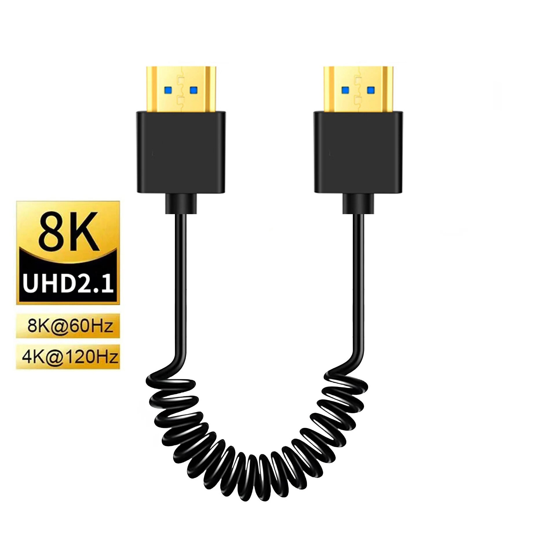 Пружинный HDMI-кабель Mini-Micro HDMI nku 48 Гбит/с 8K HDMI-compatible