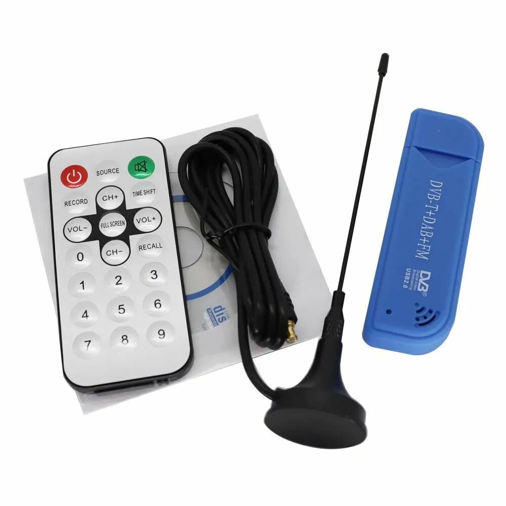 USB радиоприемник RTL-SDR Широкополосный радиосканер для компьютера, планшета, телефона