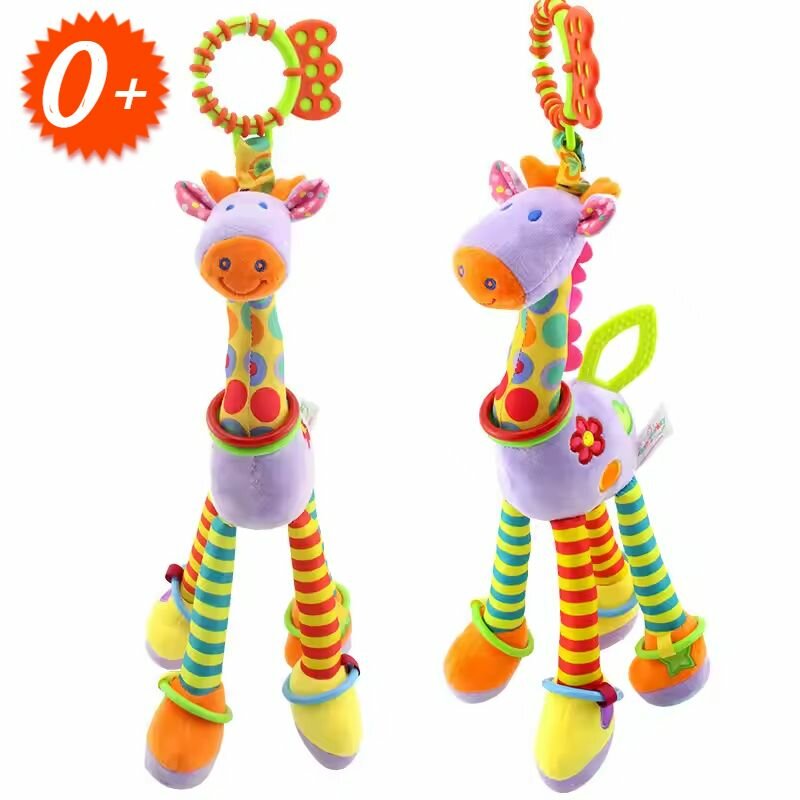 Погремушка - подвеска в коляску, кроватку / развивающая игрушка жираф