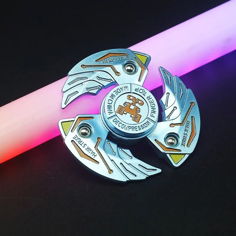 Новый пластиковый спиннер-трехлистный робот-меха-трансформер, ручной спиннер для взрослых, игрушки для снятия стресса, оптовая продажа