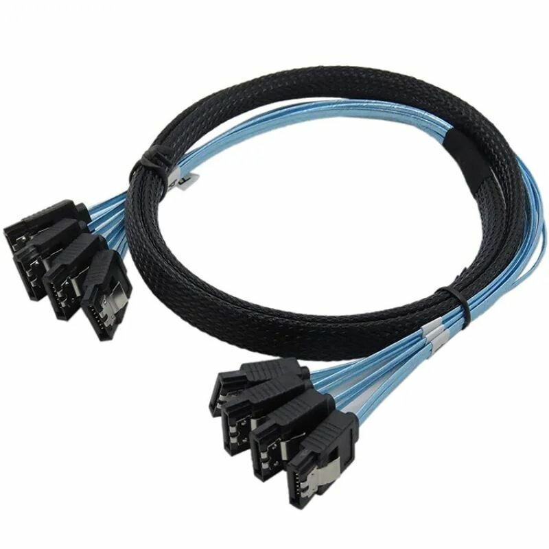 Кабель Sata-Sata 4/6 портов/комплект дата-кабеля 7-контактный Sata Sas-кабель 6 Гбит/с Sata-Sata HDD-кабель для майнинга сервера 1 м