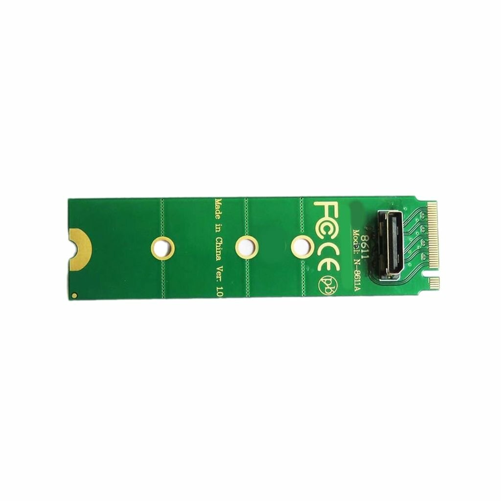 Карта-адаптер SFF-8611 к NVMe M.2 NGFF для твердотельных накопителей MyPads