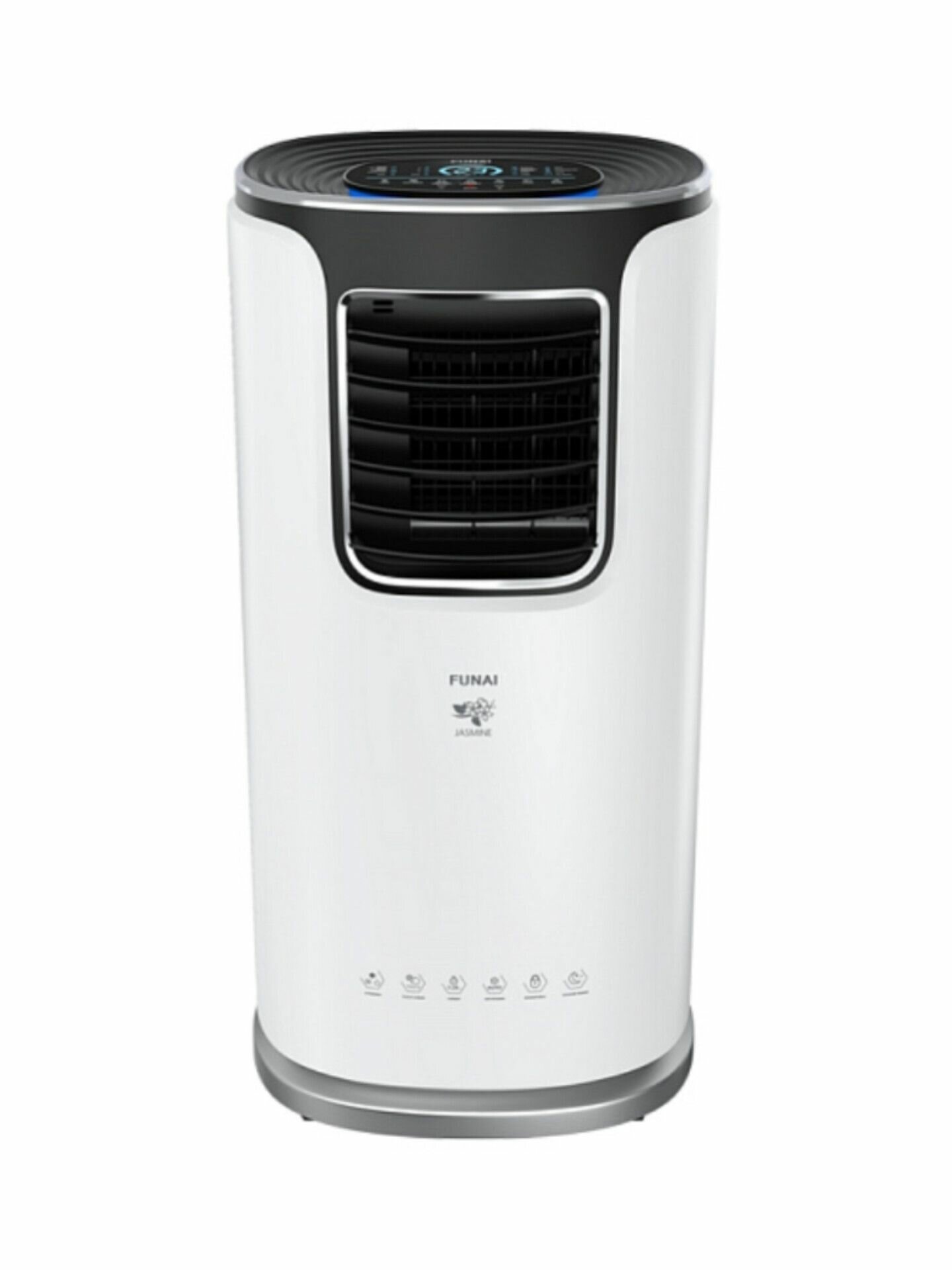 Кондиционер FUNAI MAC-JS32COF03, напольный, мобильный, класс A, 3200 Вт, белый/черный