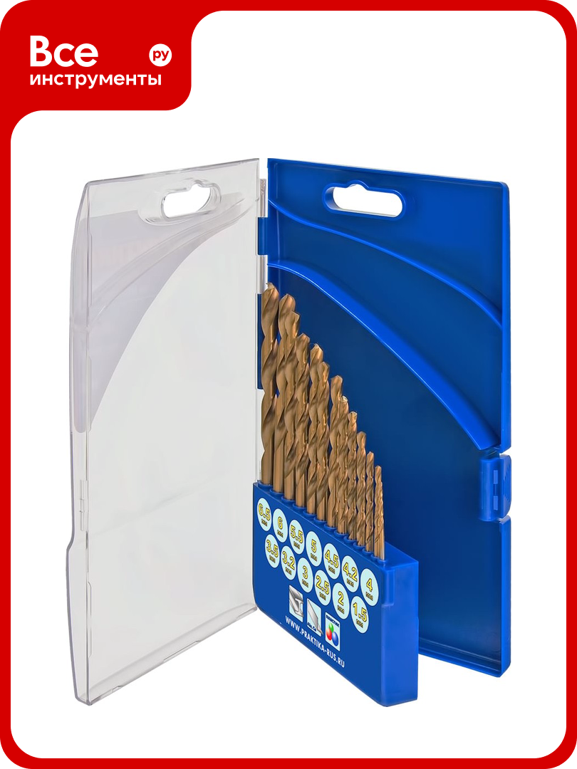 Набор сверл по металлу Профи (13 шт; 1.5-6.5 + 3.2, 4.2 мм), 4.2 мм