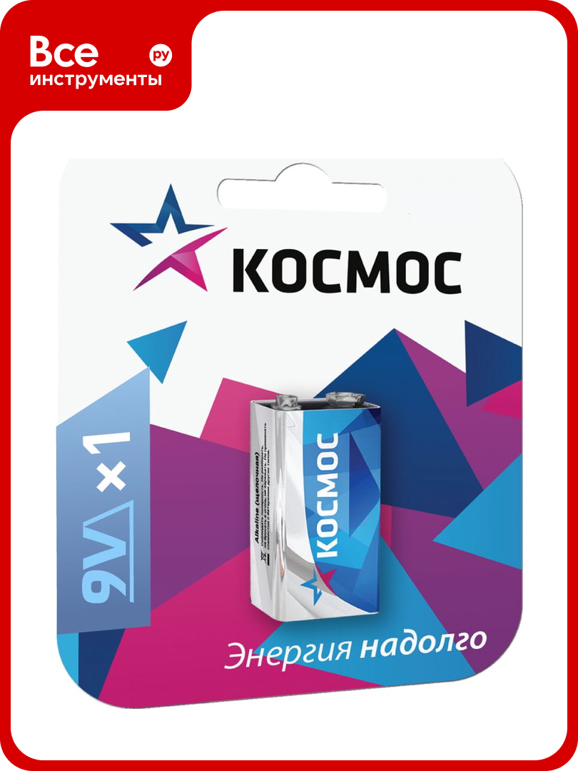 Батарейка Крона LR6LR61 Максимум 1шт космос KOC6LR61MAX1BL