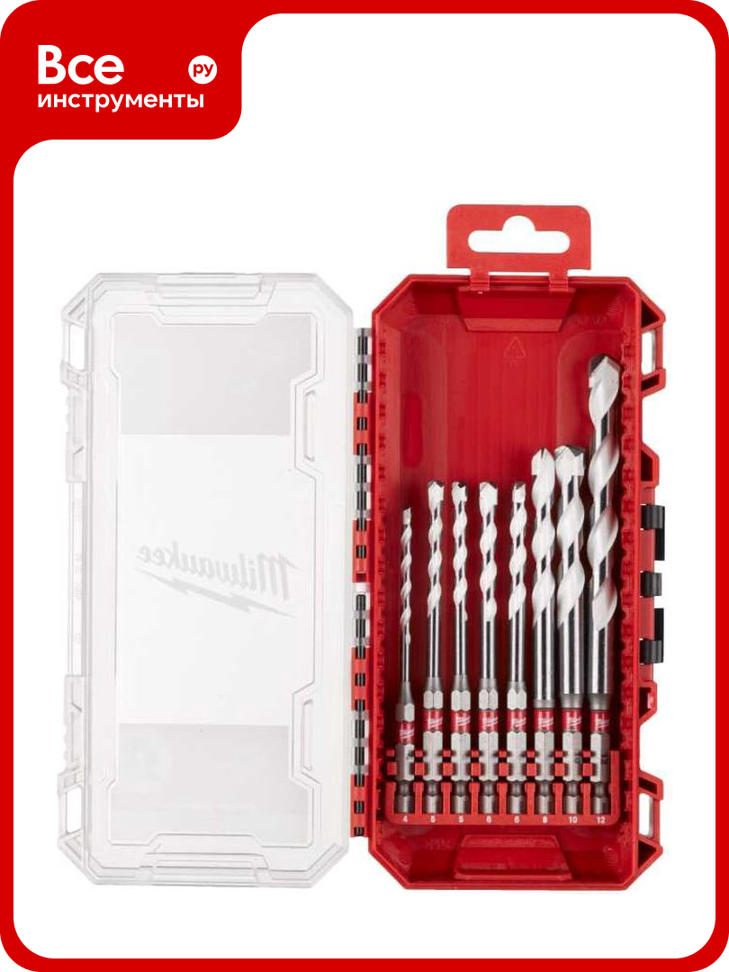 Сверла GEN III HEX набор 8 предметов по мультиматериалам Milwaukee 4932493871