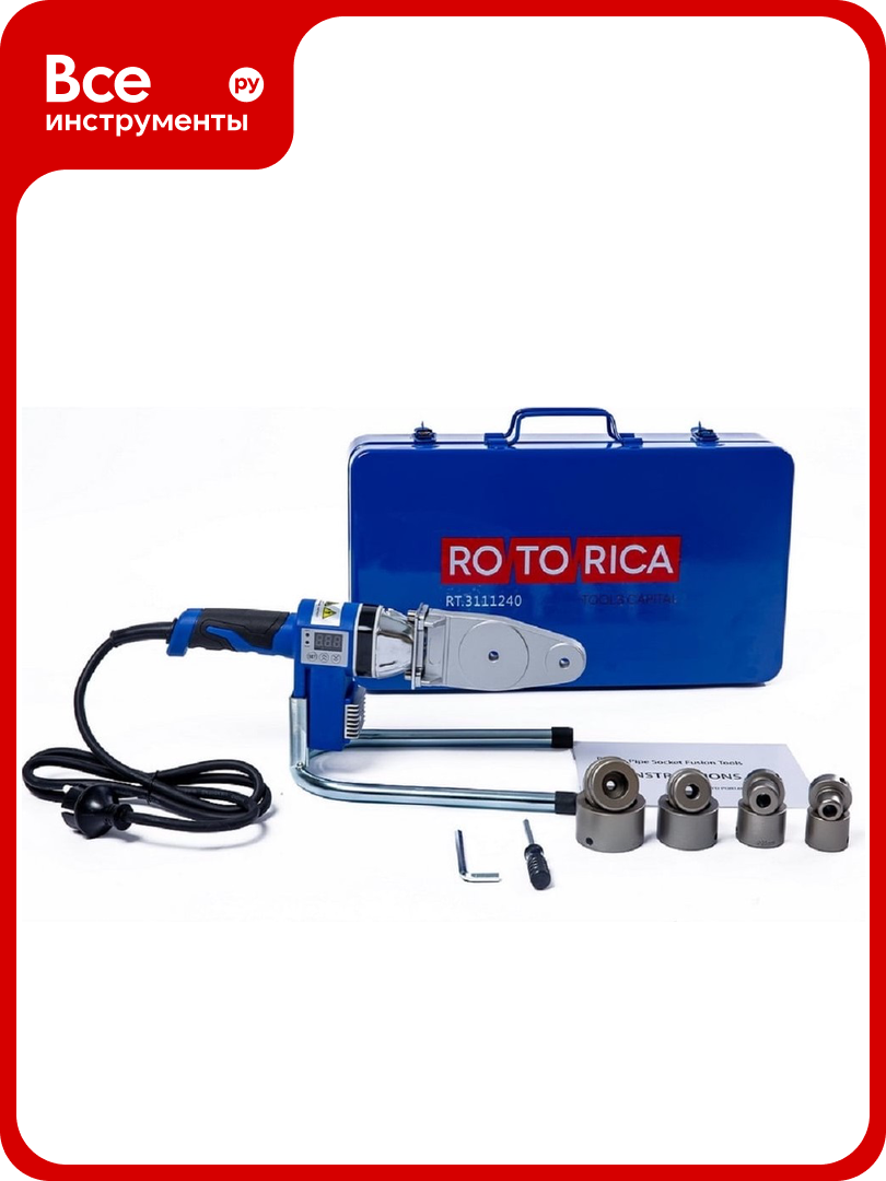 Раструбный сварочный аппарат ROTORICA Rocket Welder 40 Blue серия Top RT.3111240