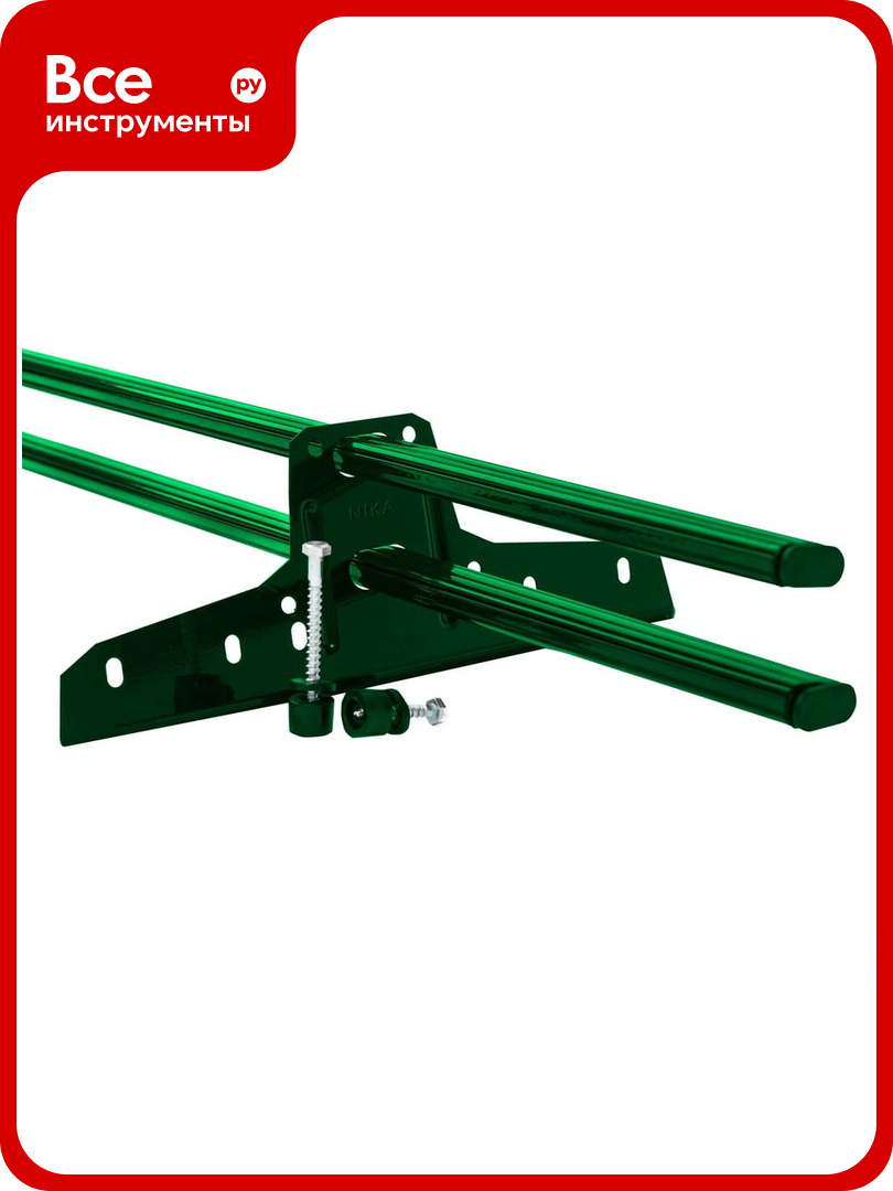 Снегозадержатель NIKA трубчатый, овальный, 6005 (темно-зеленый), 3 м, с Zn В0000018634