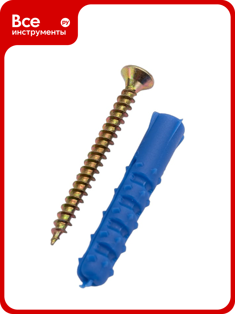 Дюбель ежик VIPКрепеж для крепления плинтусов 6х35 7 шт 13904 VIPS